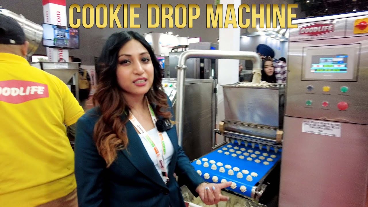 Cookie drop machine 7 nozzles | Goodlife bakery machines - YouTube