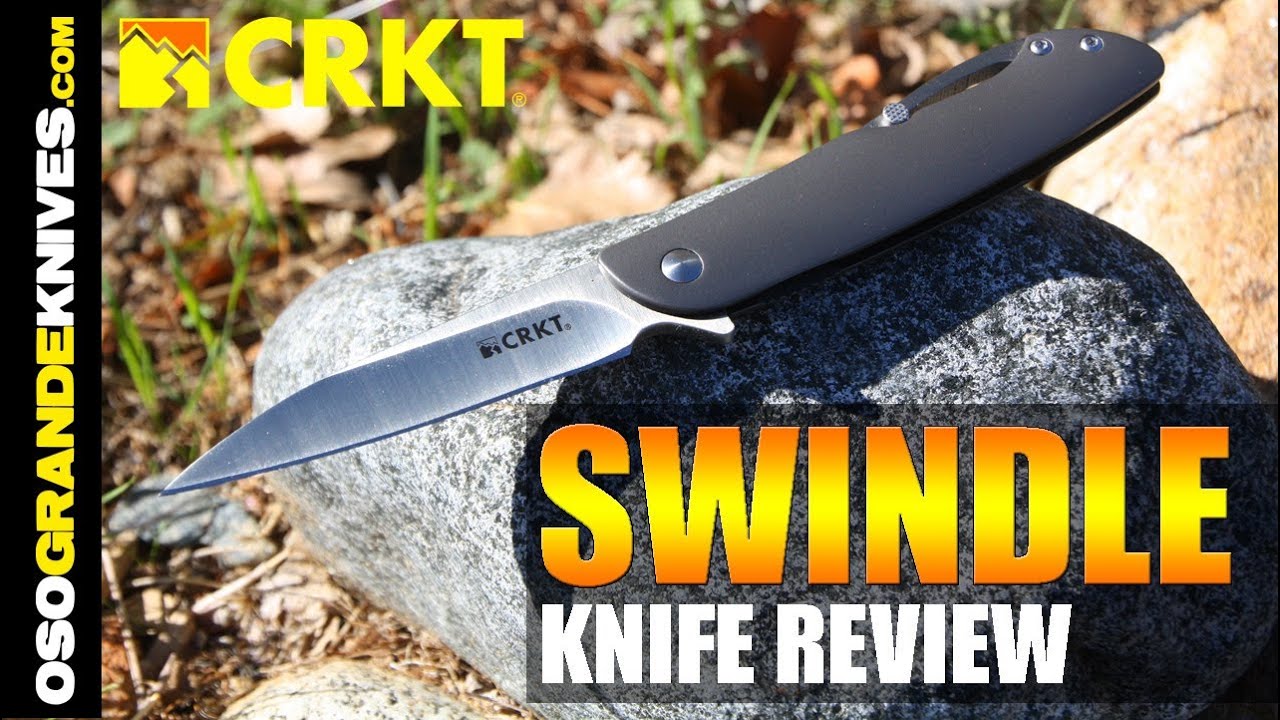 CRKT Ken Onion Swindle Knife Short Review | OsoGrandeKnives - YouTube