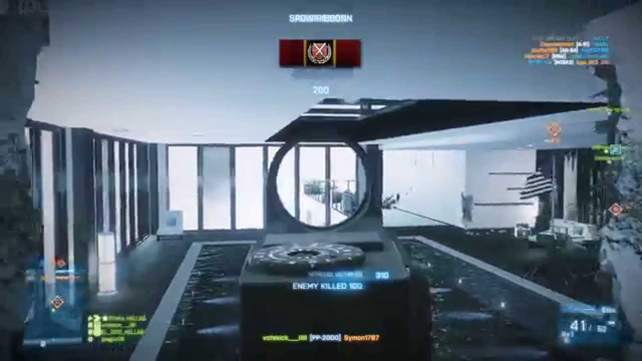 BF3: PP-2000 domination (Battlefield 3 - Ziba Tower) - YouTube