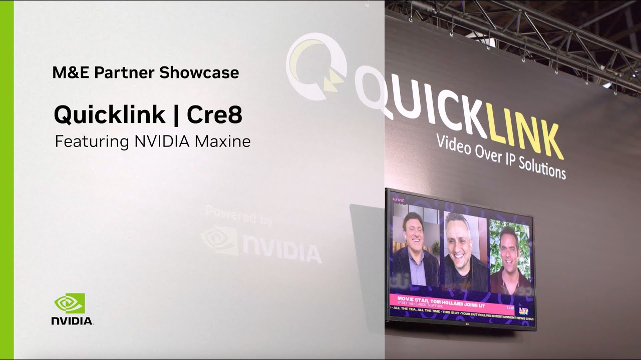AI Enhanced Broadcast Interviews with Quicklink - NVIDIA Partner Showcase Series - YouTube