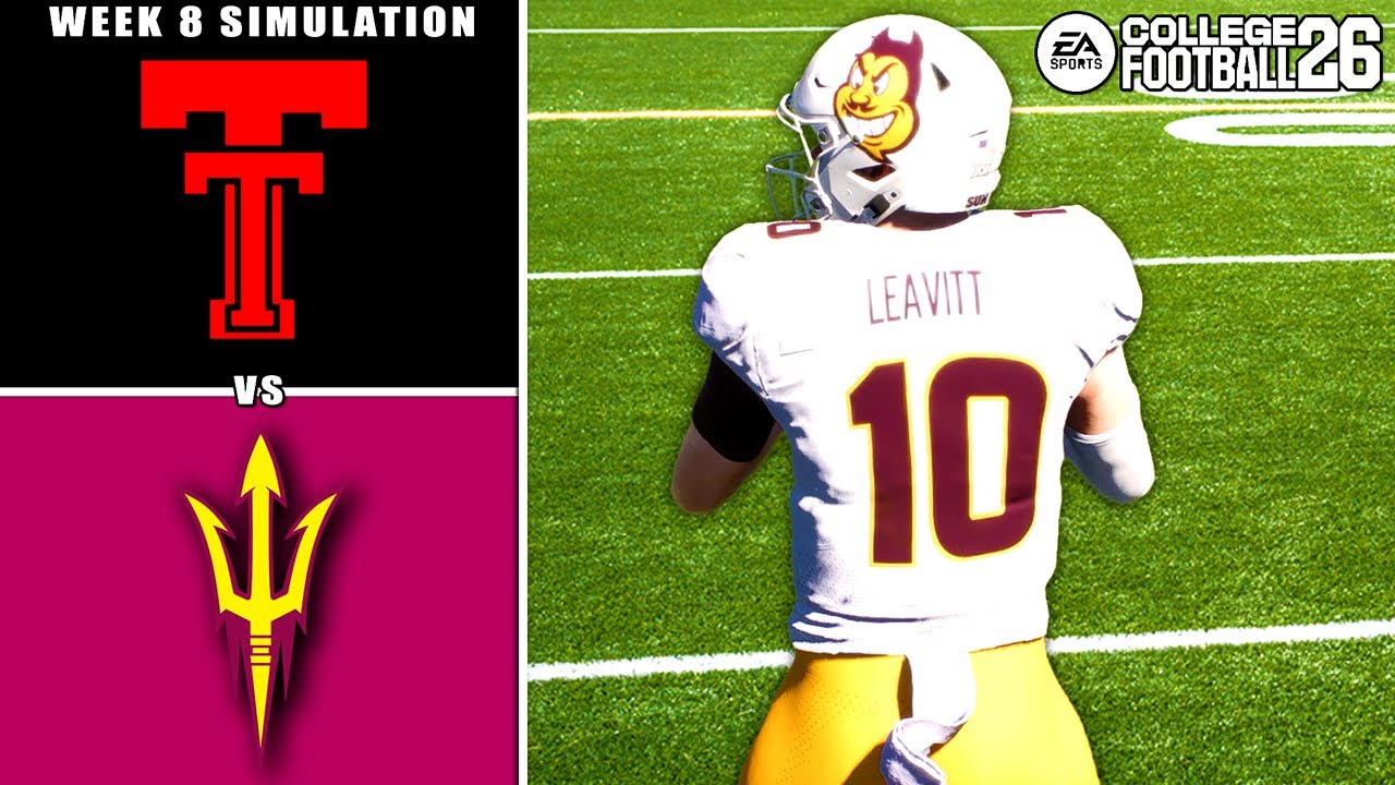 Texas Tech vs Arizona State Week 8 Simulation (CFB 26) - YouTube