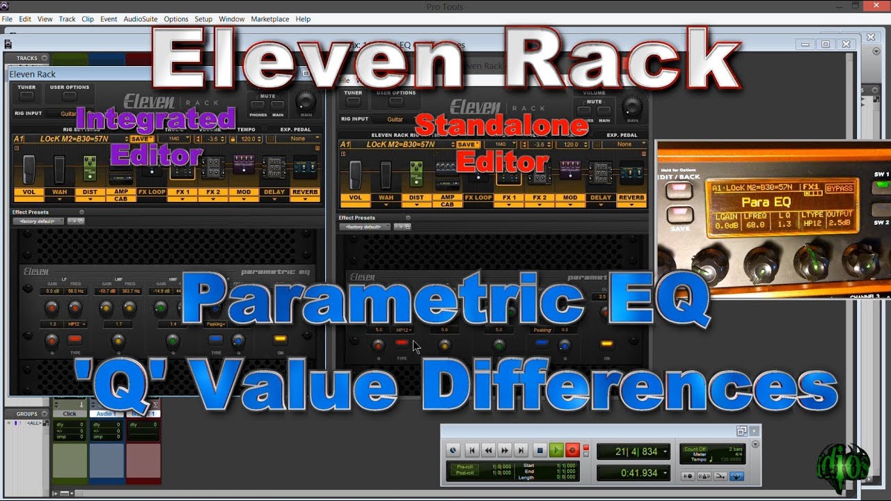 Eleven Rack - Parametric EQ 'Q' Differences on the Standalone Editor ...