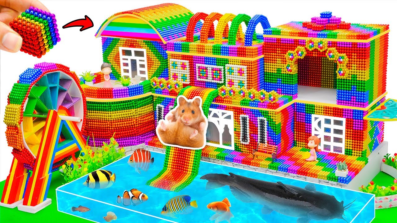 Spend 269 Days To Build A Dream Windmill Rainbow Villa With Colorful ...