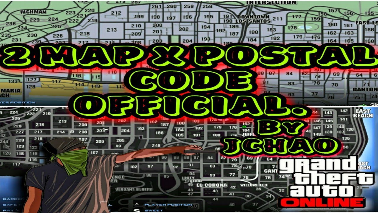 GTA V MAP X POSTAL CODE. GTA SAMP. - YouTube