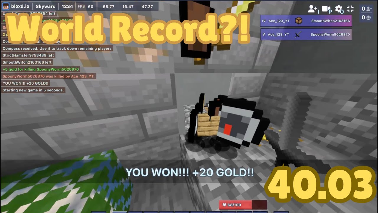Bloxd Skywars World Record!??? - YouTube