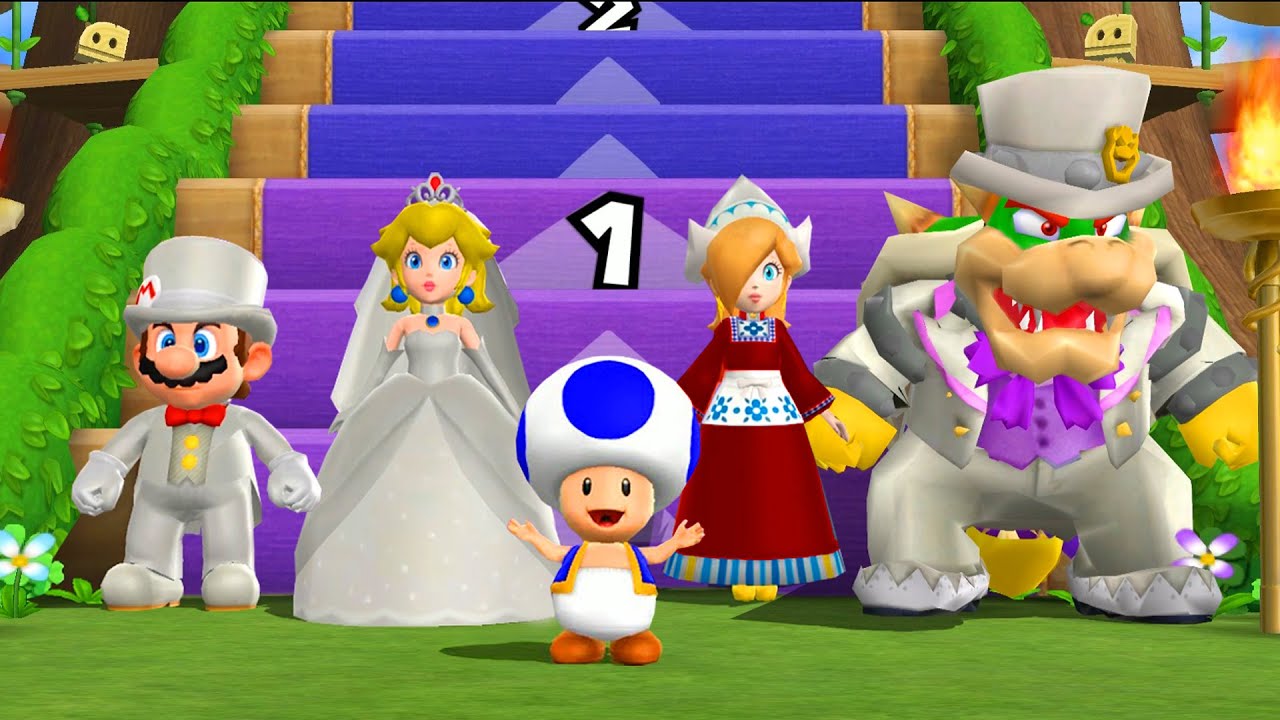 『マリオパーティ9』かちぬきバトルマリオVsピーチVsポリーンVsクッパ(最強CPU｢たつじん」) - YouTube