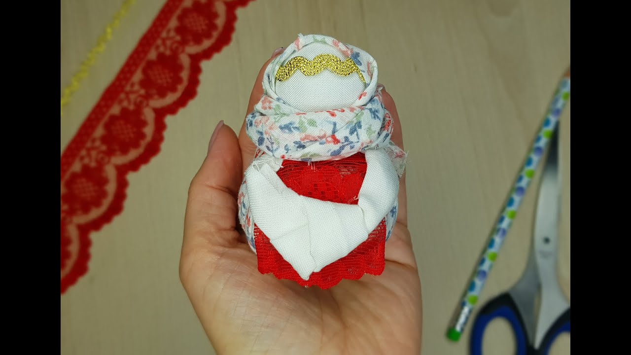 Doll amulet made of pieces of fabric - Step by step master class ...