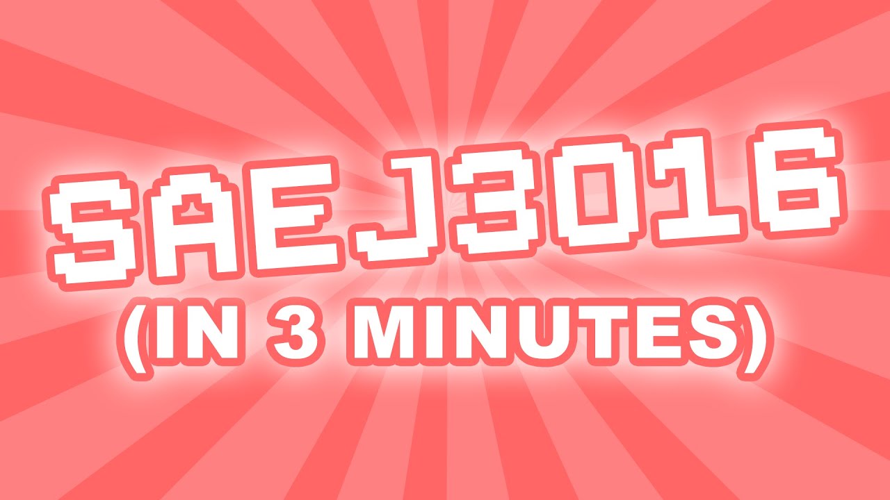 What is SAEJ3016 for? | Autonomous Vehicles 101 - YouTube