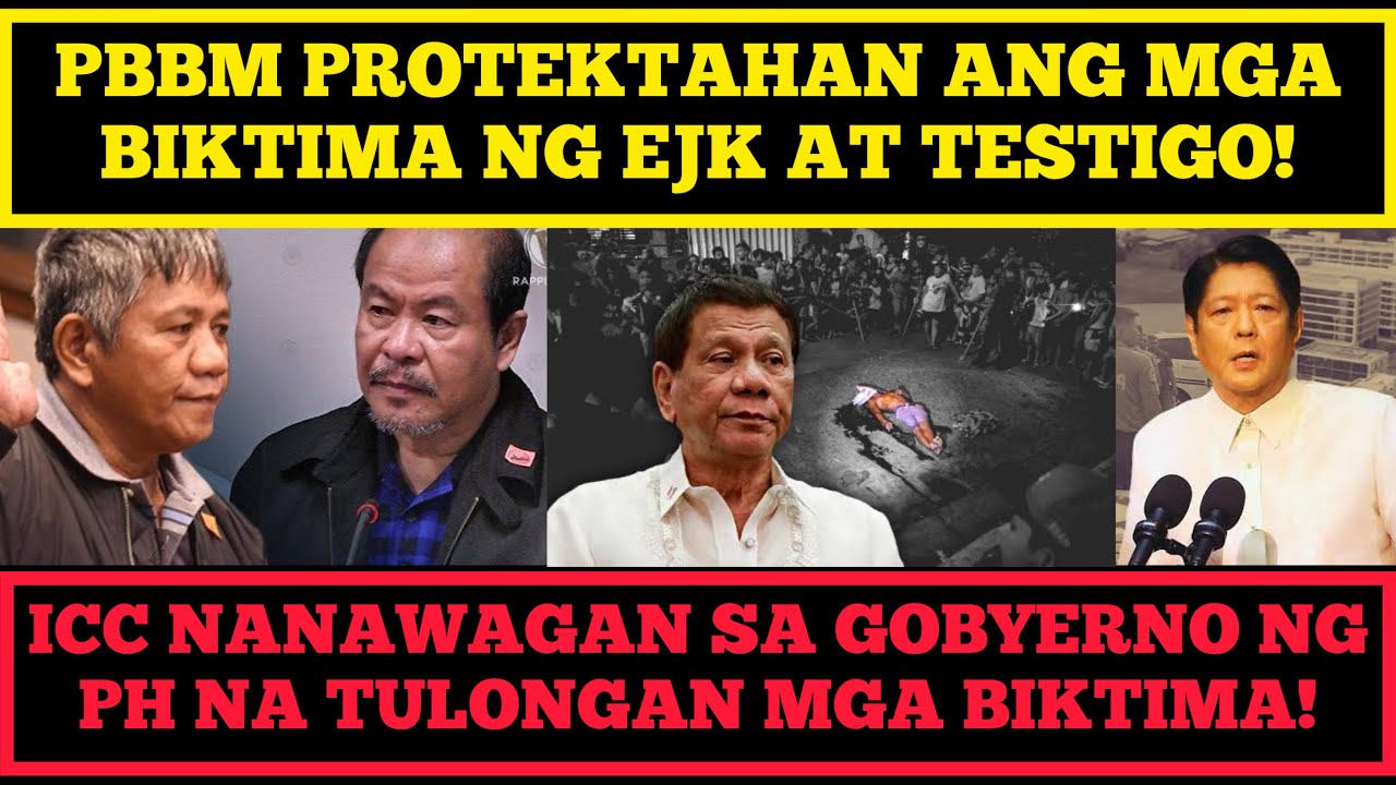 Pbbm Tutulongan at protektahan mga biktima ni Digong sa EJK! | KENT ...
