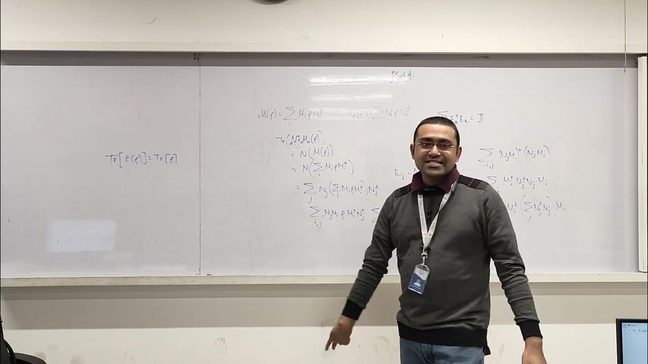 [CSE482] Quantum Computing II | Tutorial 4: Quantum Channels | Fall '24 - YouTube