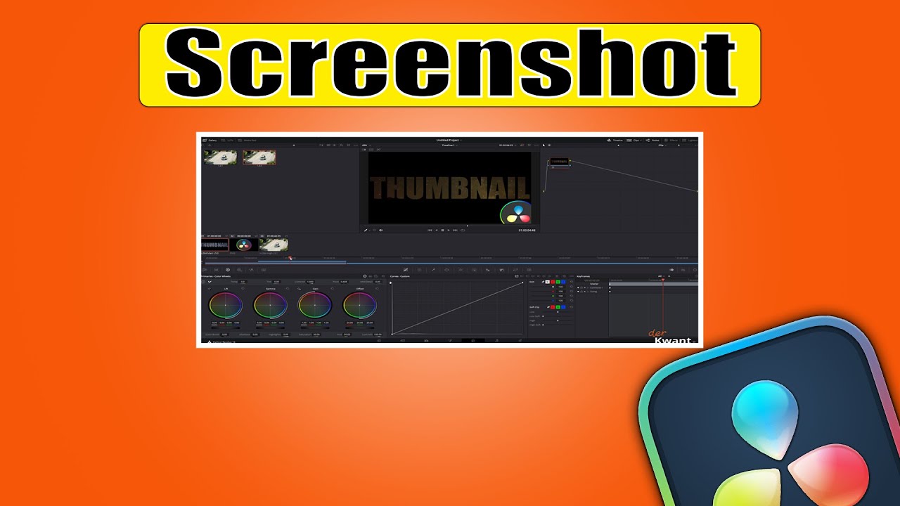 Erstelle ein Professionelles Thumbnail / Screenshot in Davinci Resolve ...