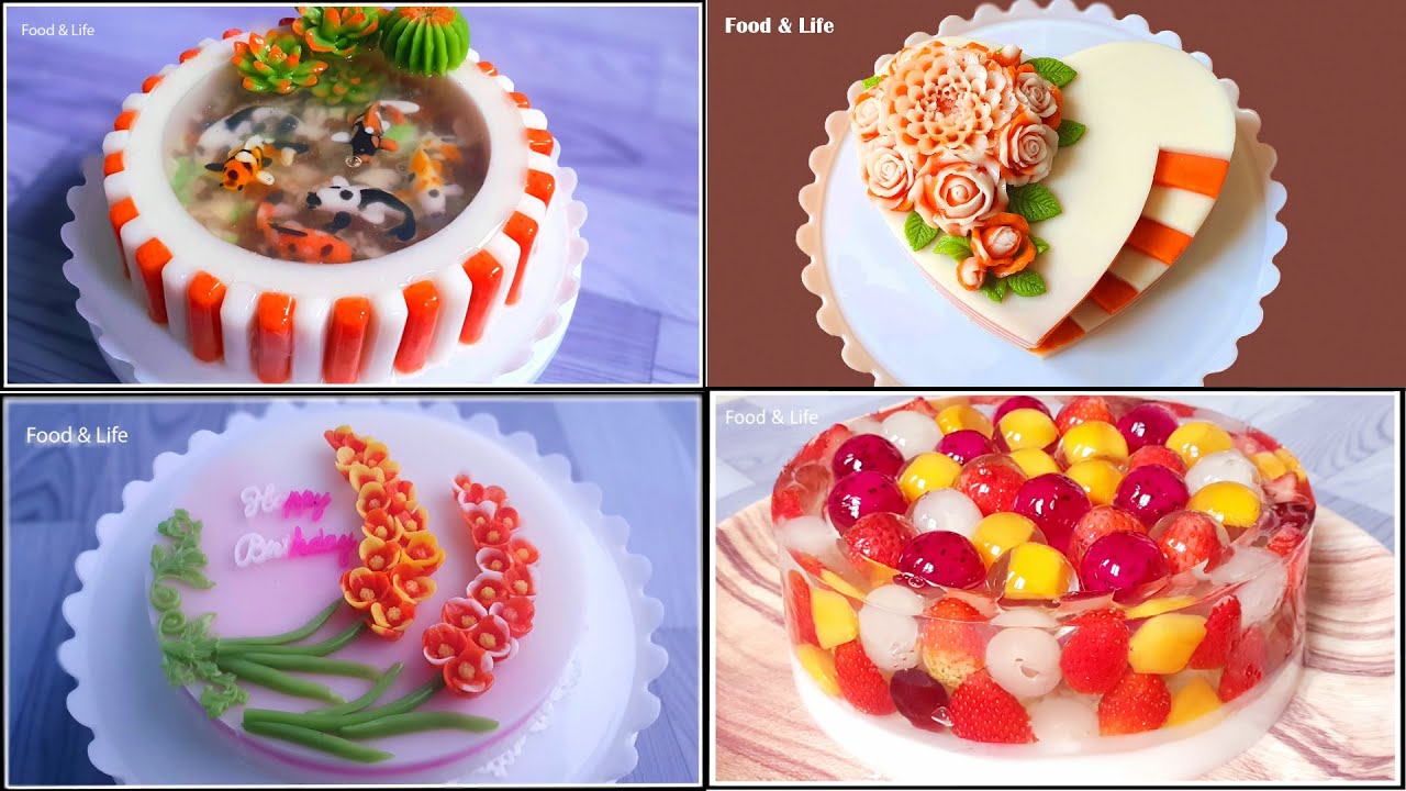 13 Beautiful Birthday Jelly Cake Templates - YouTube