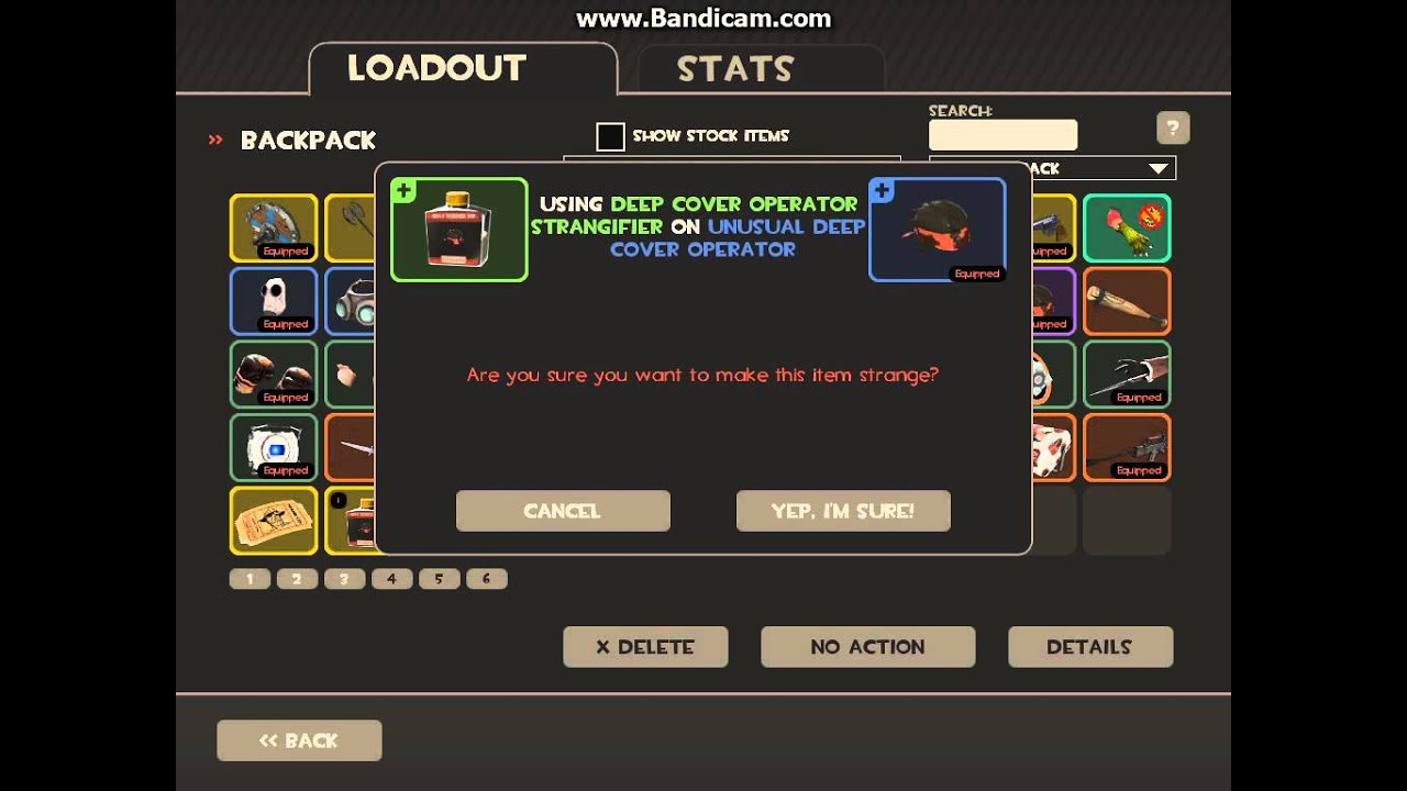 The first ever Strange "Burning Flames" Unusual Deep Cover Operator ...