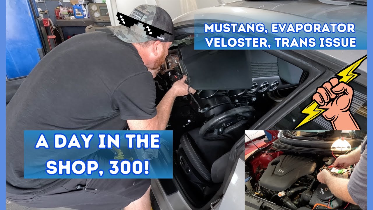 VELOSTER WONT SHIFT, MUSTANG EVAPORATOR, SPEND A DAY IN THE AUTO REPAIR ...