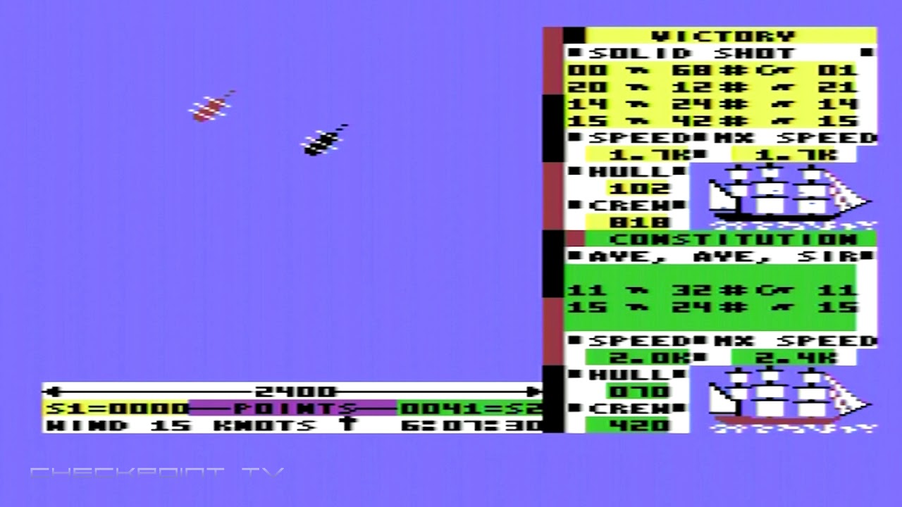 Broadsides - The Naval Warfare Simulator From SSI (C64 Games) - YouTube