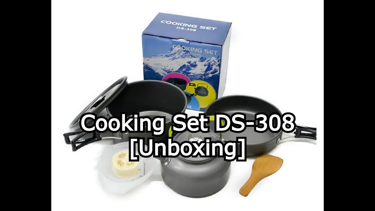 Cooking Set DS-308 | Camping Cooking Set [Unboxing] - YouTube