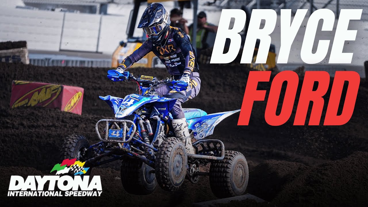 Bryce Ford's Hard Fought 2nd Place at Daytona ATVSX 2024 - YouTube