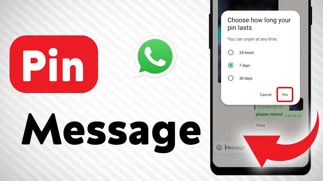 How to Pin A Message on WhatsApp (Updated) - YouTube