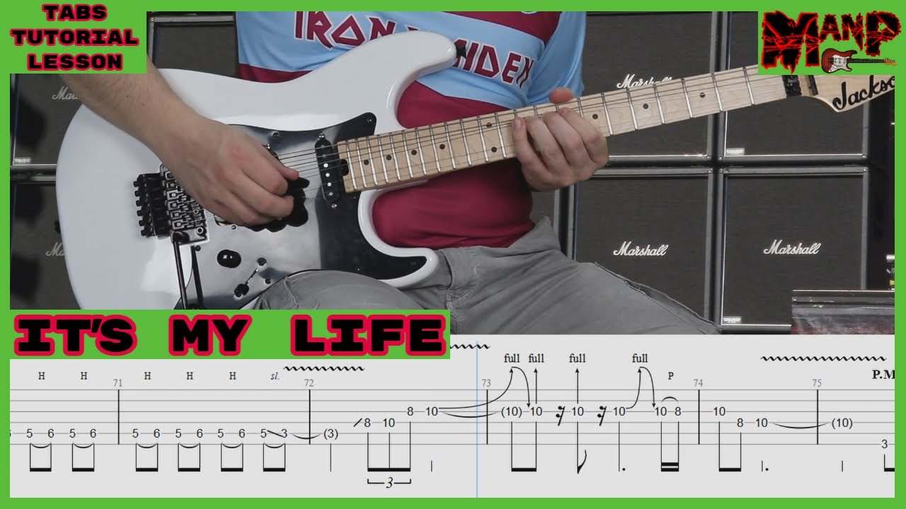 It's My Life || Bon Jovi Cover || Guitar Tab || Tutorial || Lesson ...