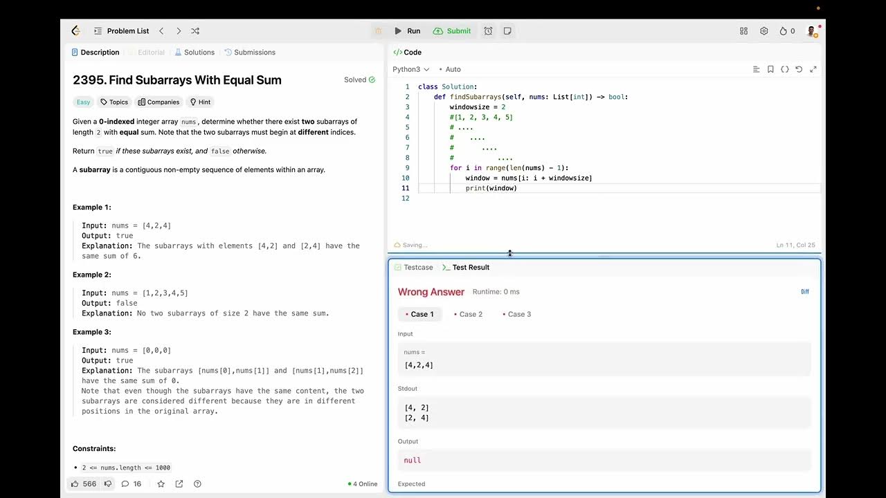 Find Subarrays With Equal Sum - YouTube