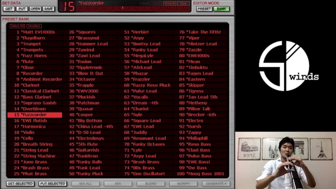 【Patchman Music】EWI音源比較！音色を全部試してみる【11～20】 - YouTube