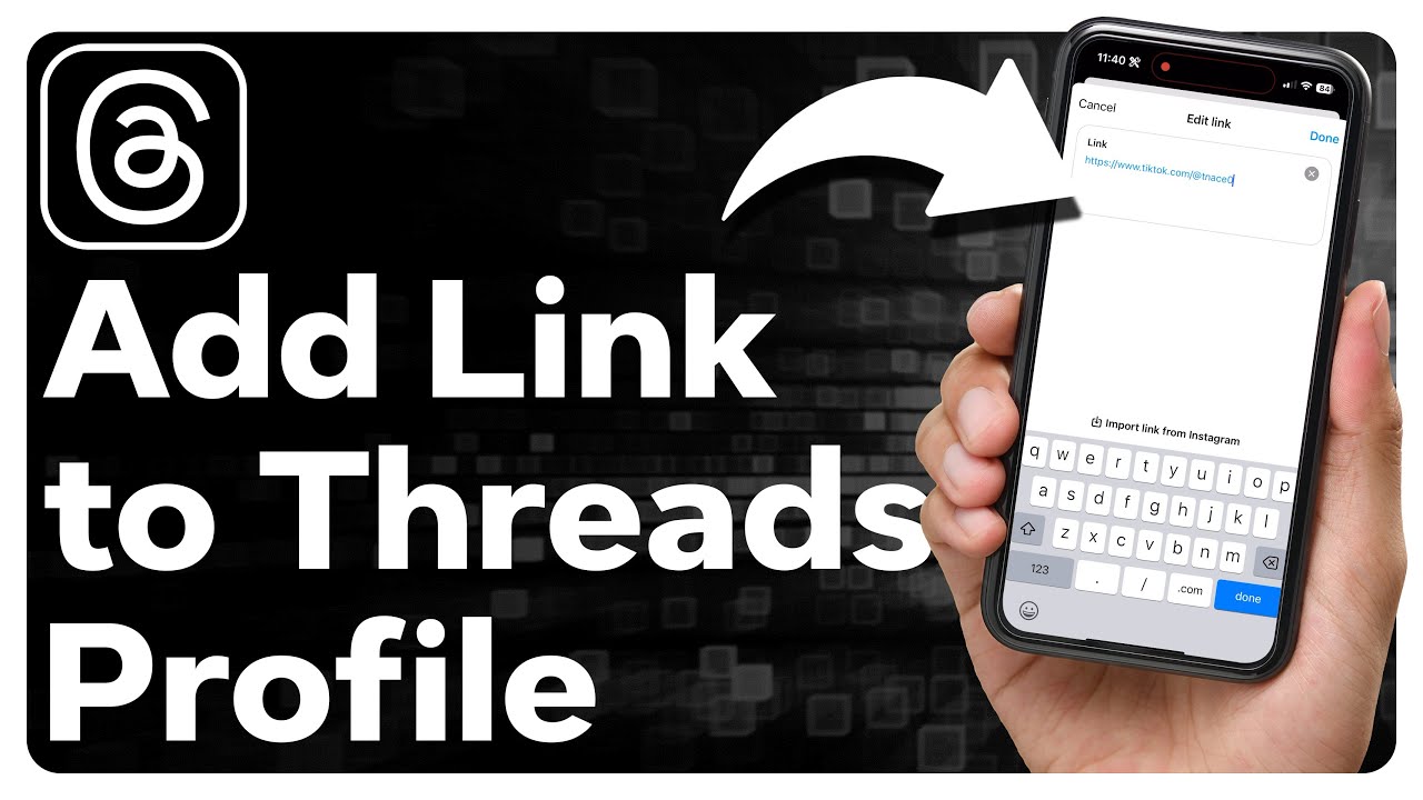 How To Add Link To Threads Profile - YouTube