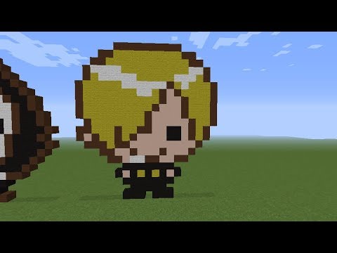 Minecraft pixel art ep.3 : Sanji (ซันจิ) - YouTube
