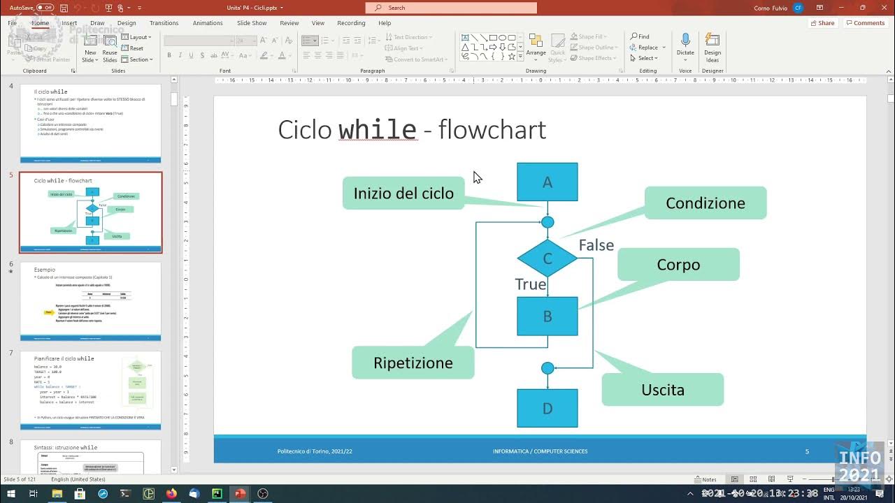 Informatica2021-L12: Cicli while (prima parte) - YouTube