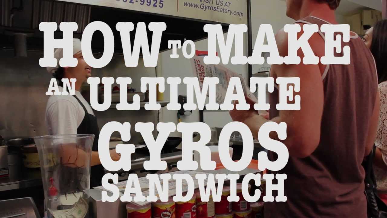 How To Make a Gyros Sandwich - YouTube