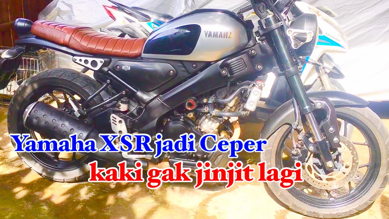 yamaha xsr 155 jadi ceper || menurunkan shock xsr 155 dengan lowring ...