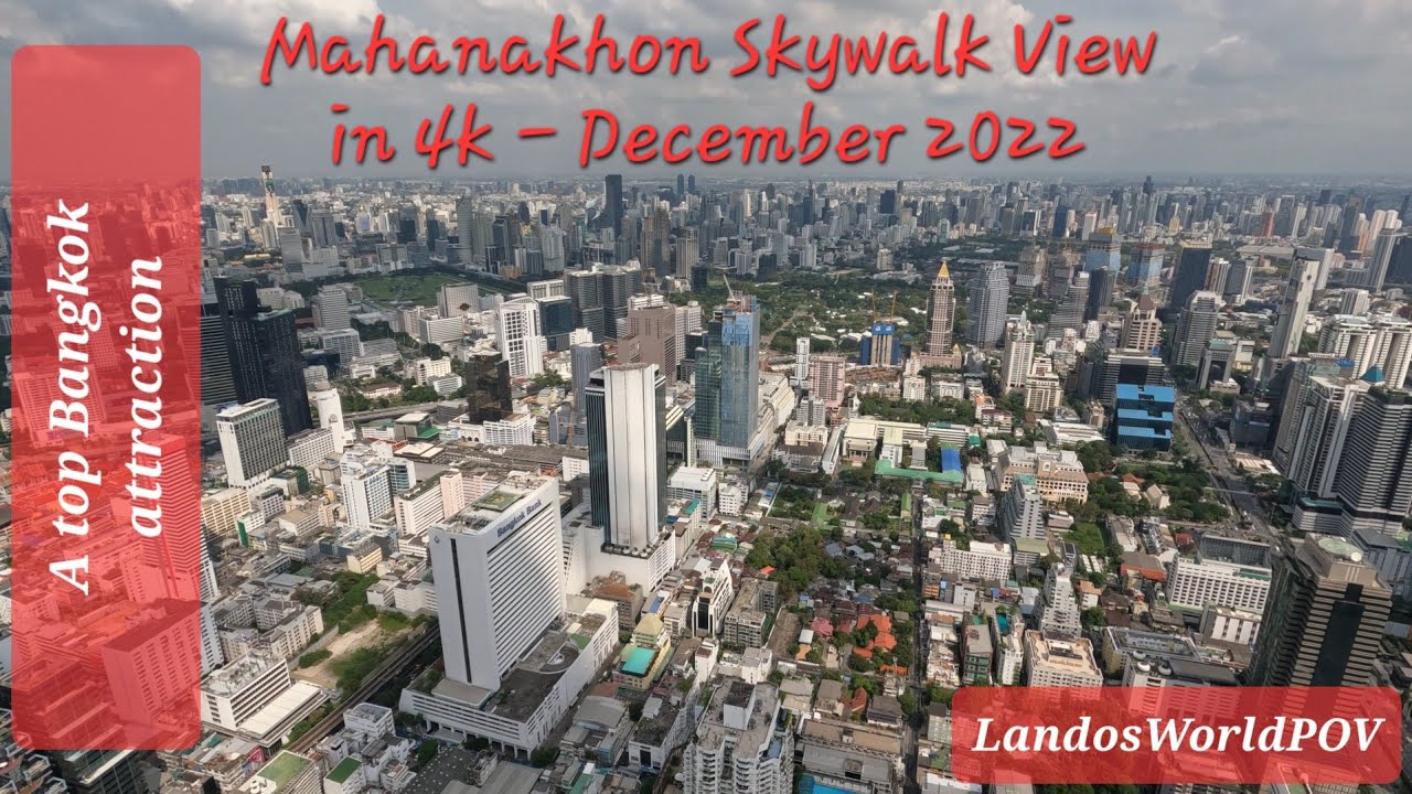 ️🇹🇭 [4k] Mahanakhon Skywalk Bangkok - Walking Tour of Thailands highest ...