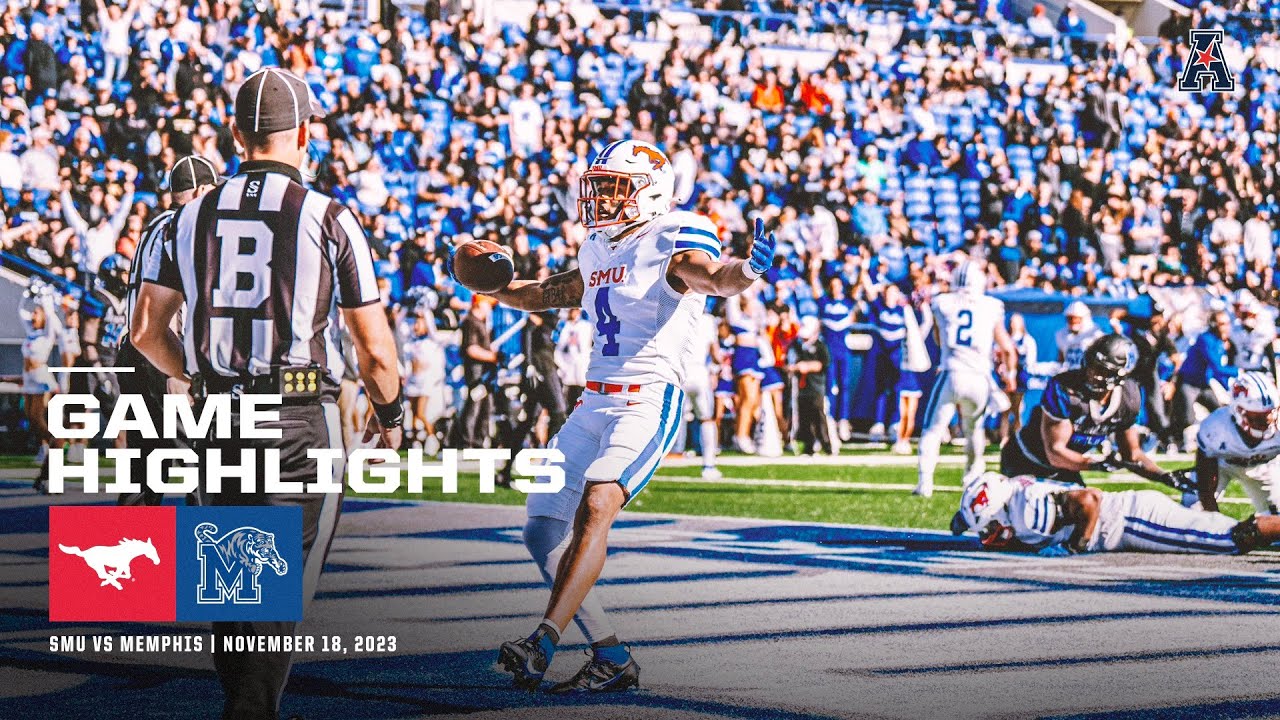 Game Highlights: SMU 38 Memphis 34 Football (November 18, 2023) - YouTube
