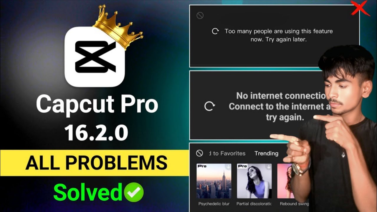 Too many people are using this feature capcut problem | Capcut pro no ...