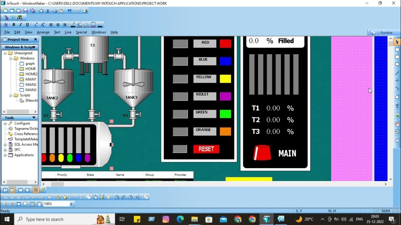 DIY SCADA Project: Colour Manufacturing Monitoring Plant - YouTube