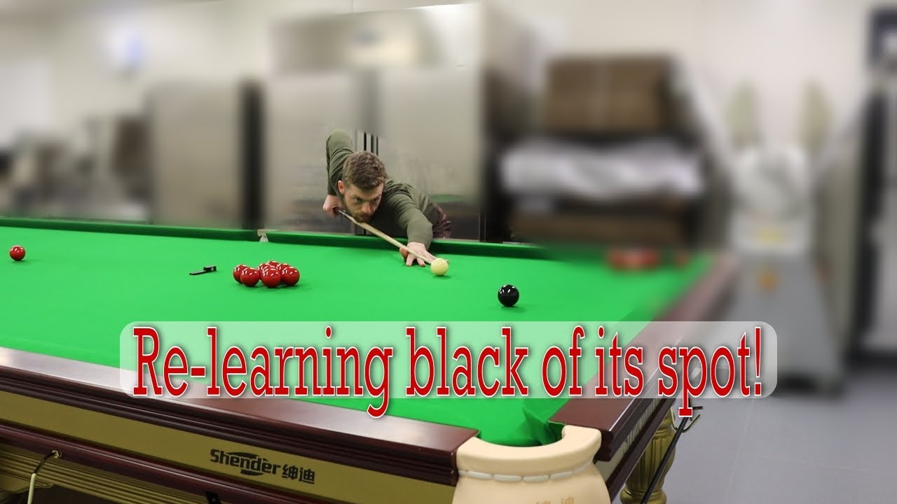 SightRight Snooker Practice - Re-learning the Angle - Black off it's ...