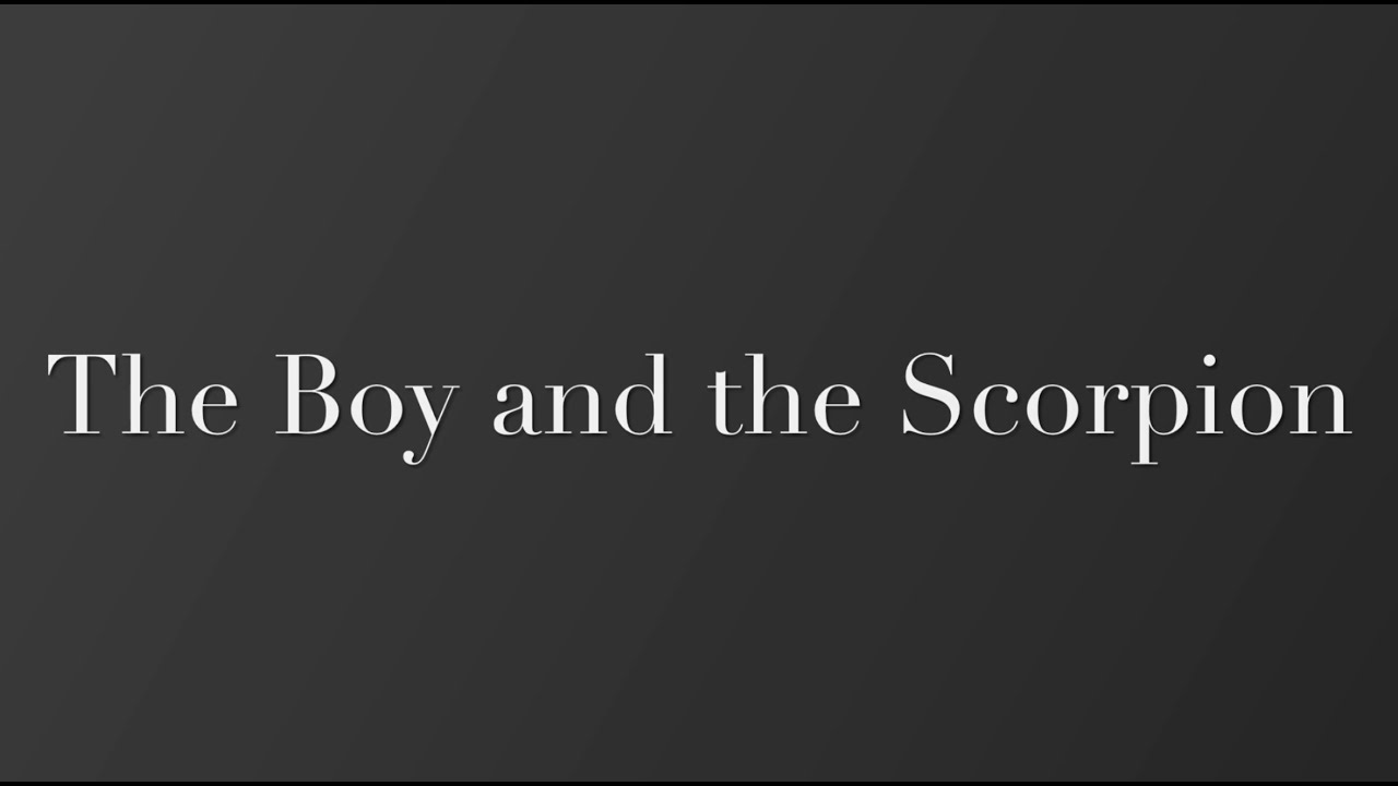 The Boy and the Scorpion - Chelsea Mathieu - YouTube