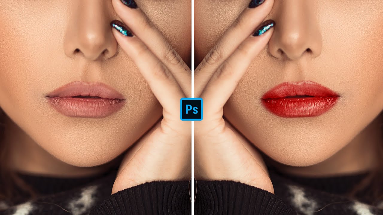 Create Highly Realistic Lipstick in Photoshop! - YouTube