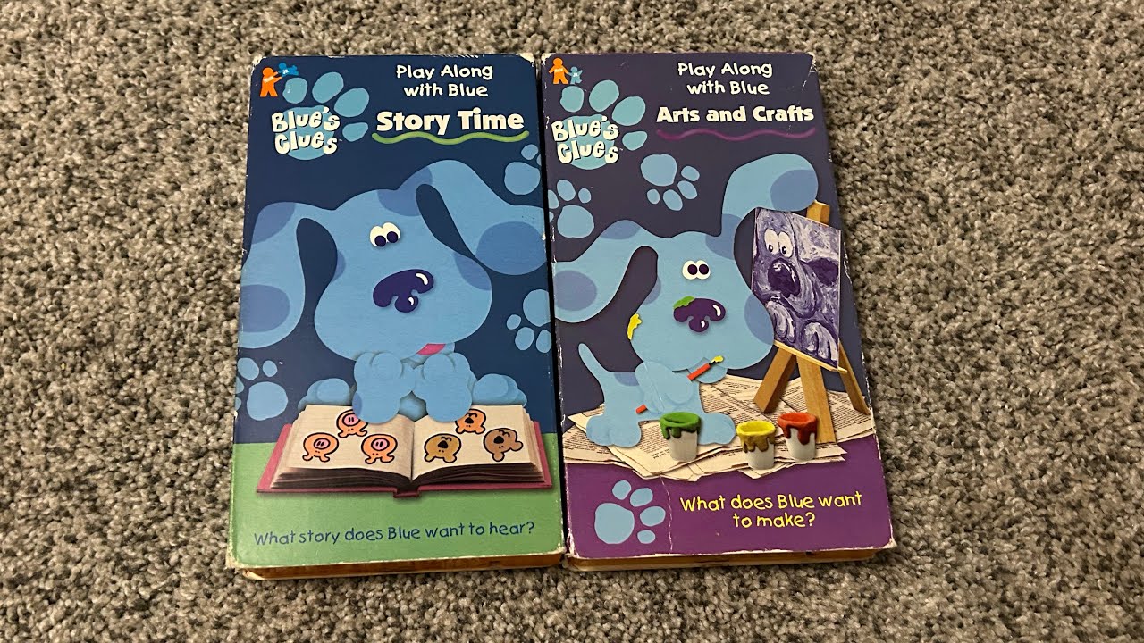 Blue’s Clues Arts and Crafts & Blue’s Clues Story Time 1998 VHS Review ...