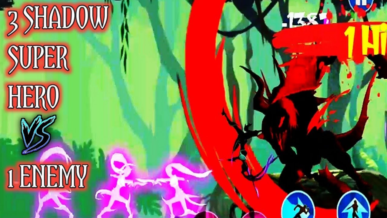 Shadow fight. 3 super heroes🦸🦸🦸 gameplay....#gaming #shadow fight #k.k ...