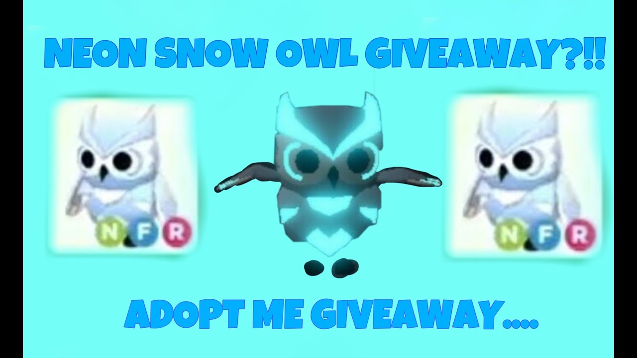 NEON SNOW OWL GIVEAWAY?!!! - YouTube
