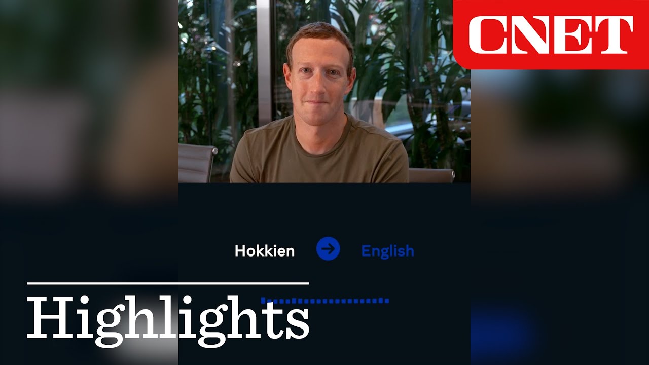 Meta’s Zuckerberg Reveals First Speech to Speech AI Translation System ...