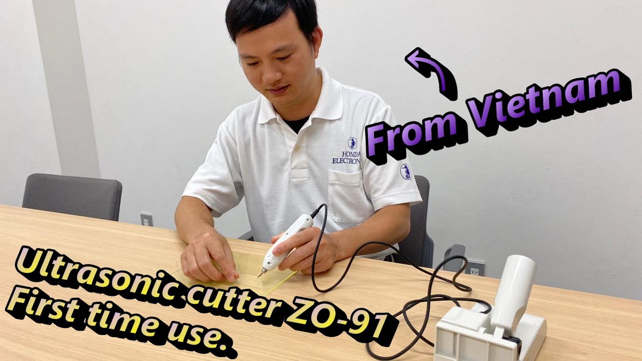 【Vietnam】 First time using Ultrasonic cutter ZO-91. - Echo Tech Co., Ltd. - YouTube