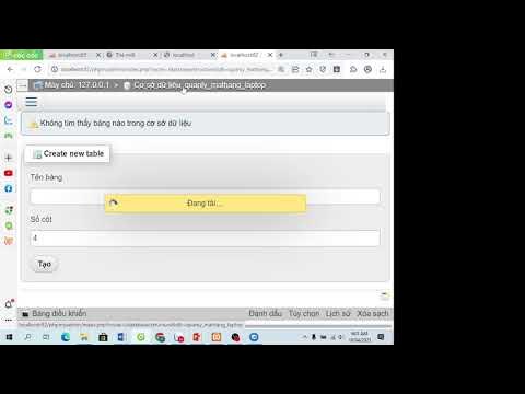 Hướng dẫn Tạo Database và tạo bảng chèn dữ liệu với My SQL (phpmyadmin ...