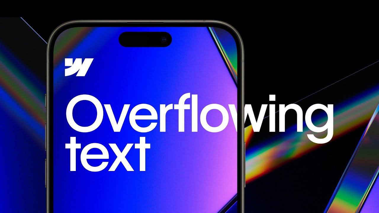 Prevent Overflowing Text in Webflow - YouTube