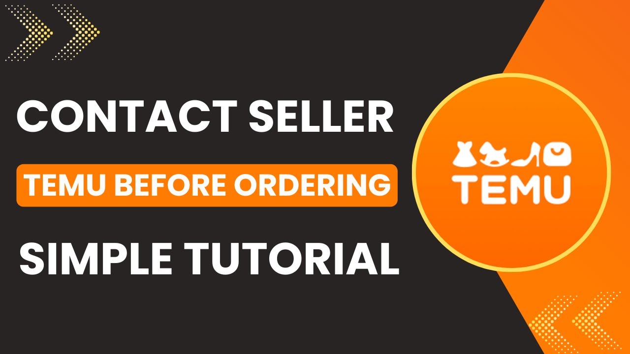 How to Contact Seller in Temu Before Ordering - YouTube