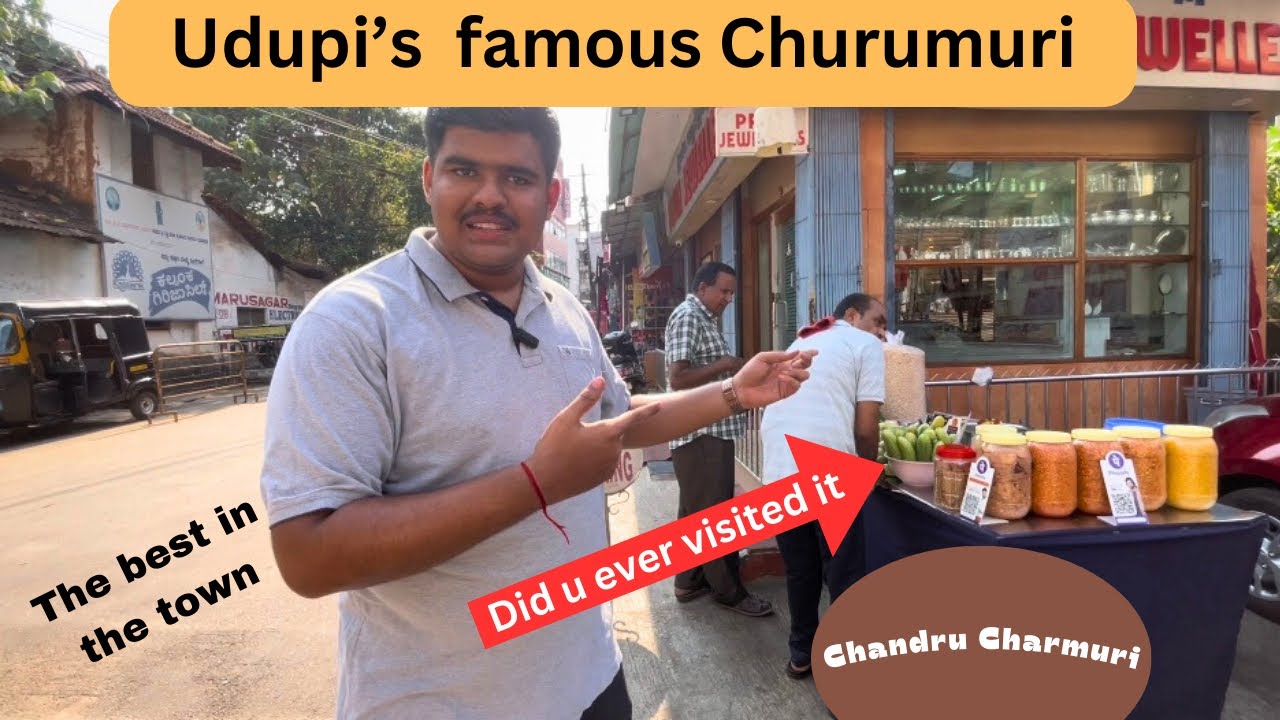 Udupi’s Most Famous Churmuri Spot – Chandru Charmuri! | Must-Try ...