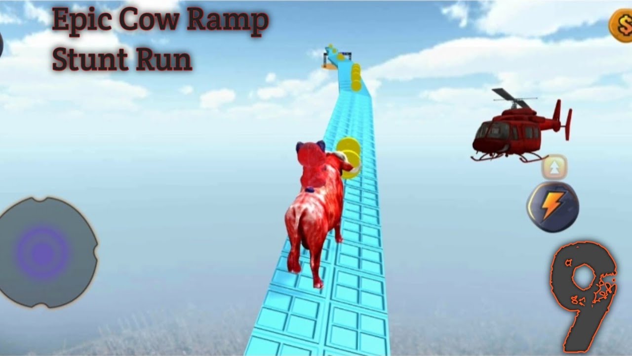 Epic Cow Ramp Stunt Run Walkthrough 9 - YouTube