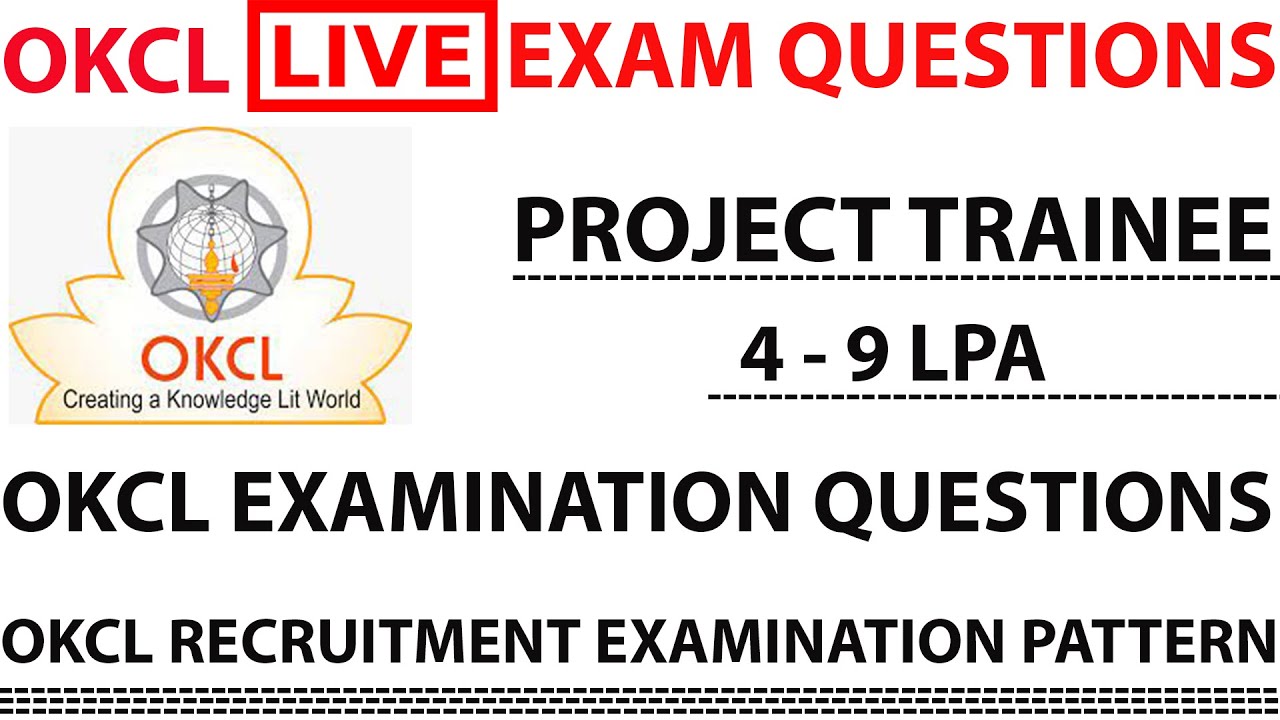 OKCL EXAM QUESTIONS LIVE ATTEMPT || OKCL EXAM QUESTIONS 2023 || ALL ...