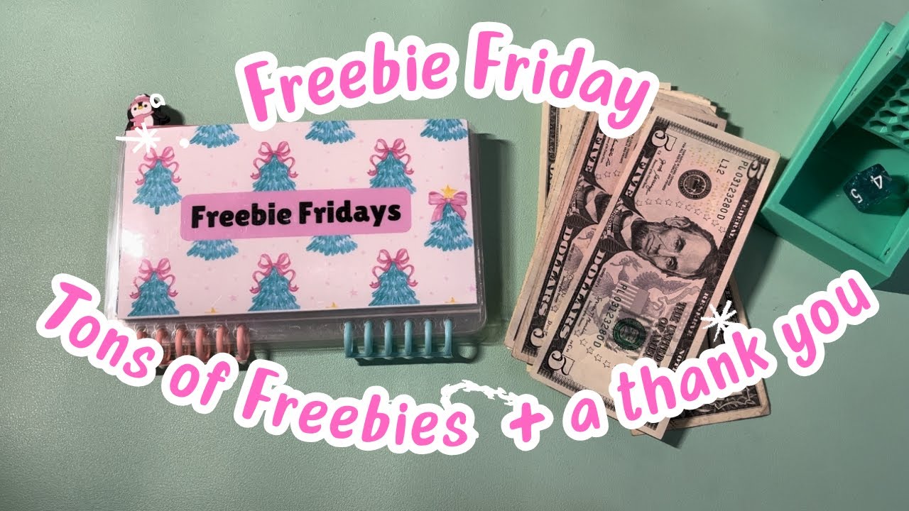 FREEBIE FRIDAY - So many freebies + a thank you - YouTube