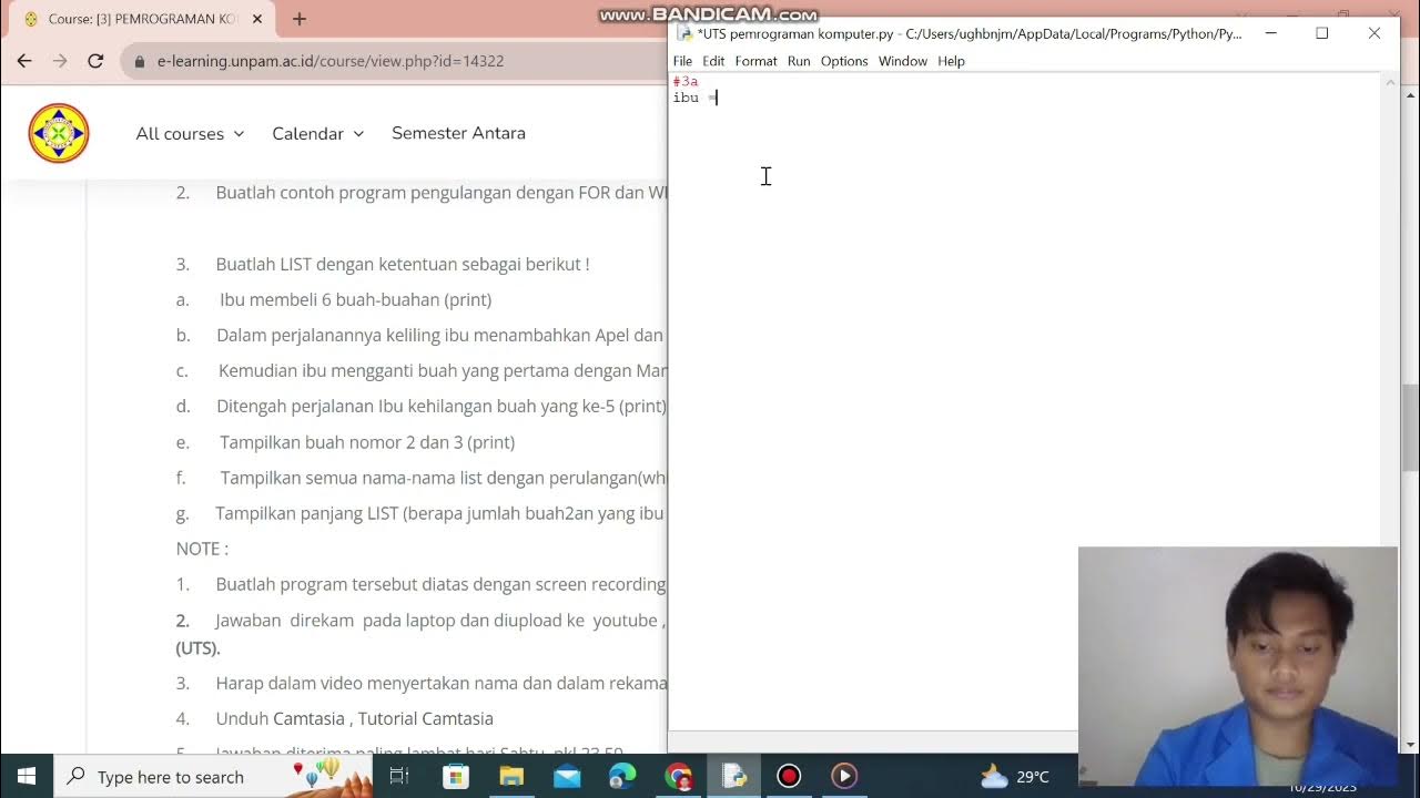 UTS pemrograman komputer - YouTube